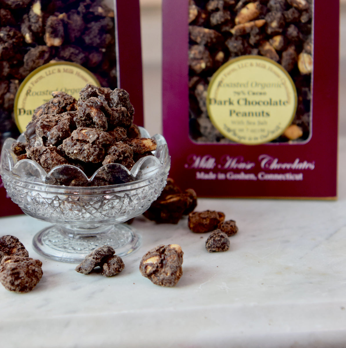 Organic Roasted Dark Chocolate Covered Peanuts – Thorncrest Farm, LLC ...