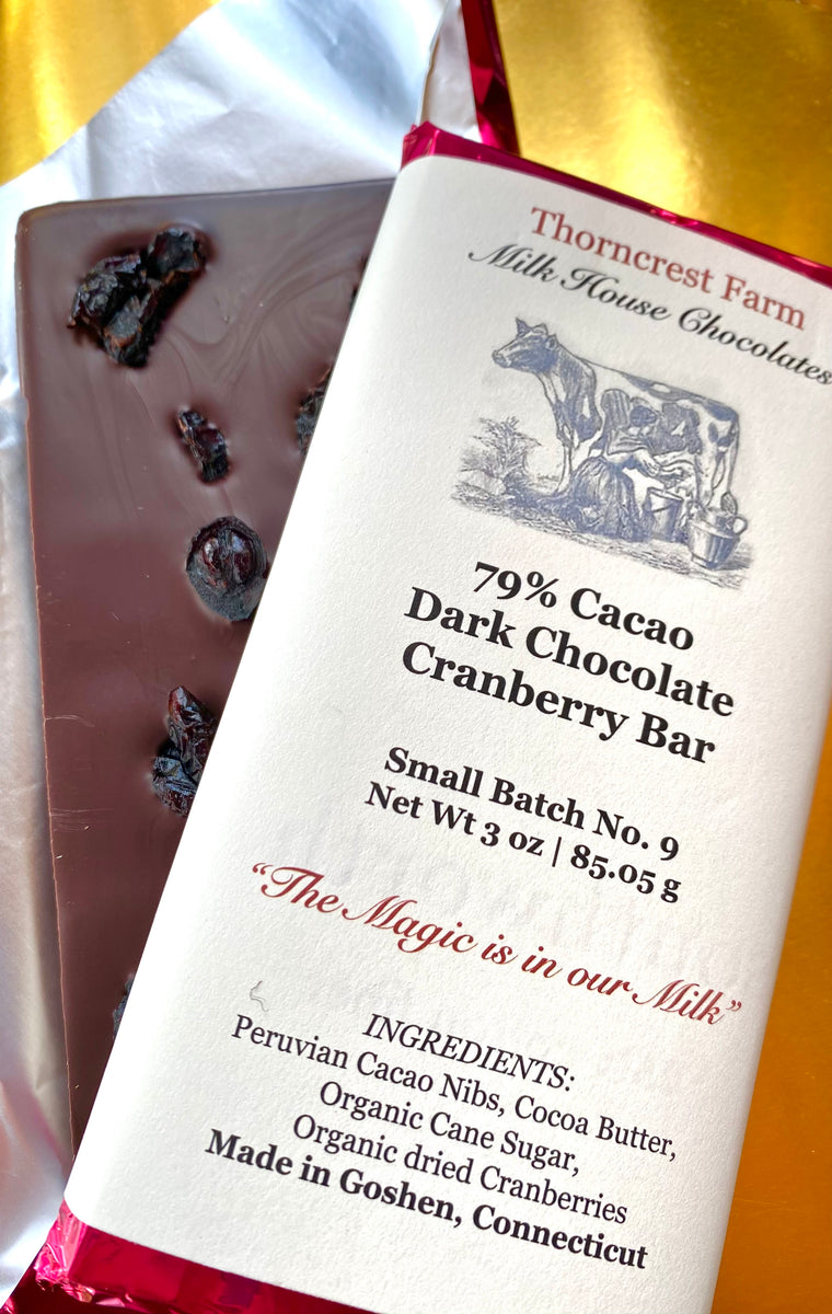 Dark Chocolate Cranberry Bar – Thorncrest Farm, LLC & Milk House Chocolates