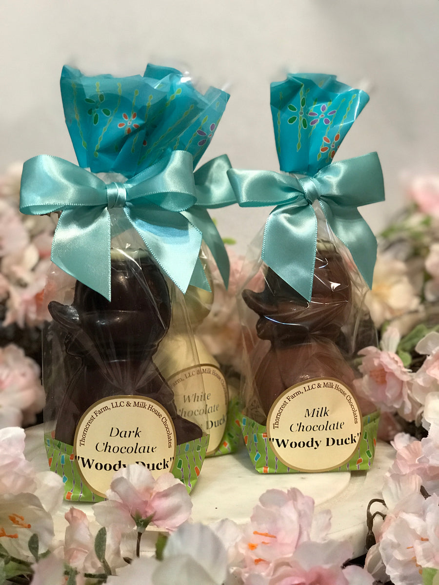"Woody" The Chocolate Easter Duck – Thorncrest Farm, LLC & Milk House ...