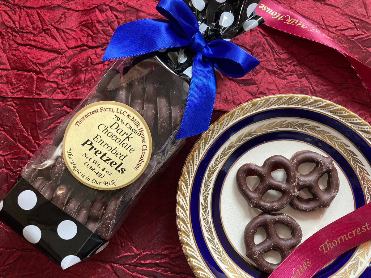 Dark Chocolate Pretzels – Thorncrest Farm, LLC & Milk House Chocolates