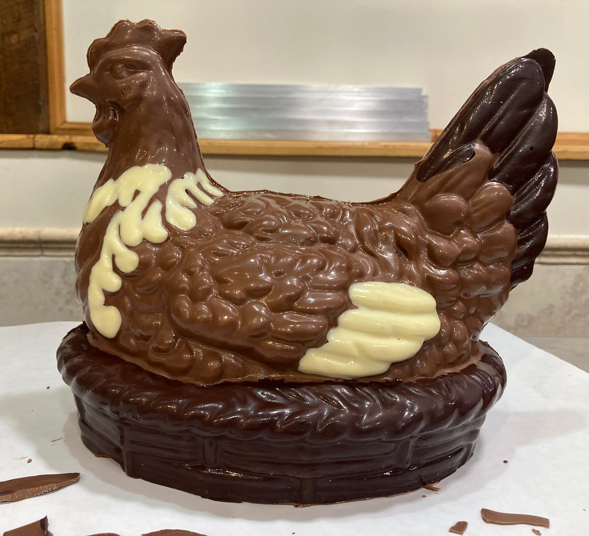 Hen on a Nest Chocolate Centerpiece – Thorncrest Farm, LLC & Milk House ...