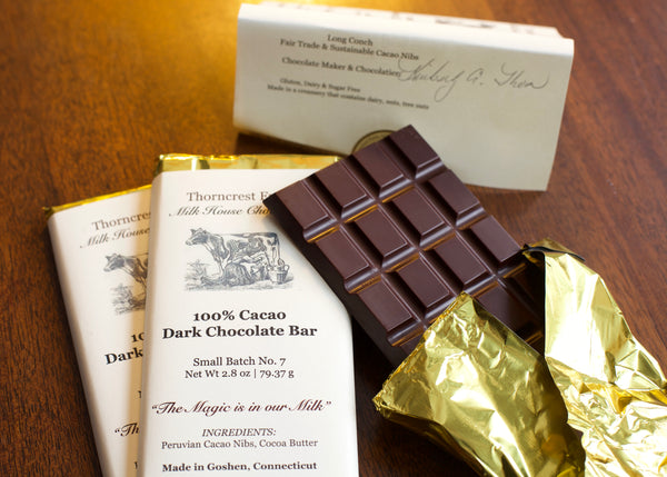 100% Dark Chocolate Bar – Thorncrest Farm, LLC & Milk House Chocolates