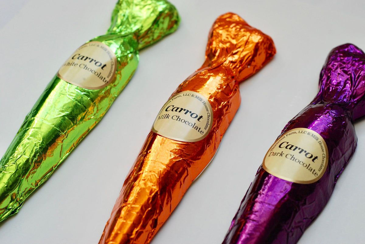 Dark Chocolate Easter Carrot – Thorncrest Farm, LLC & Milk House Chocolates