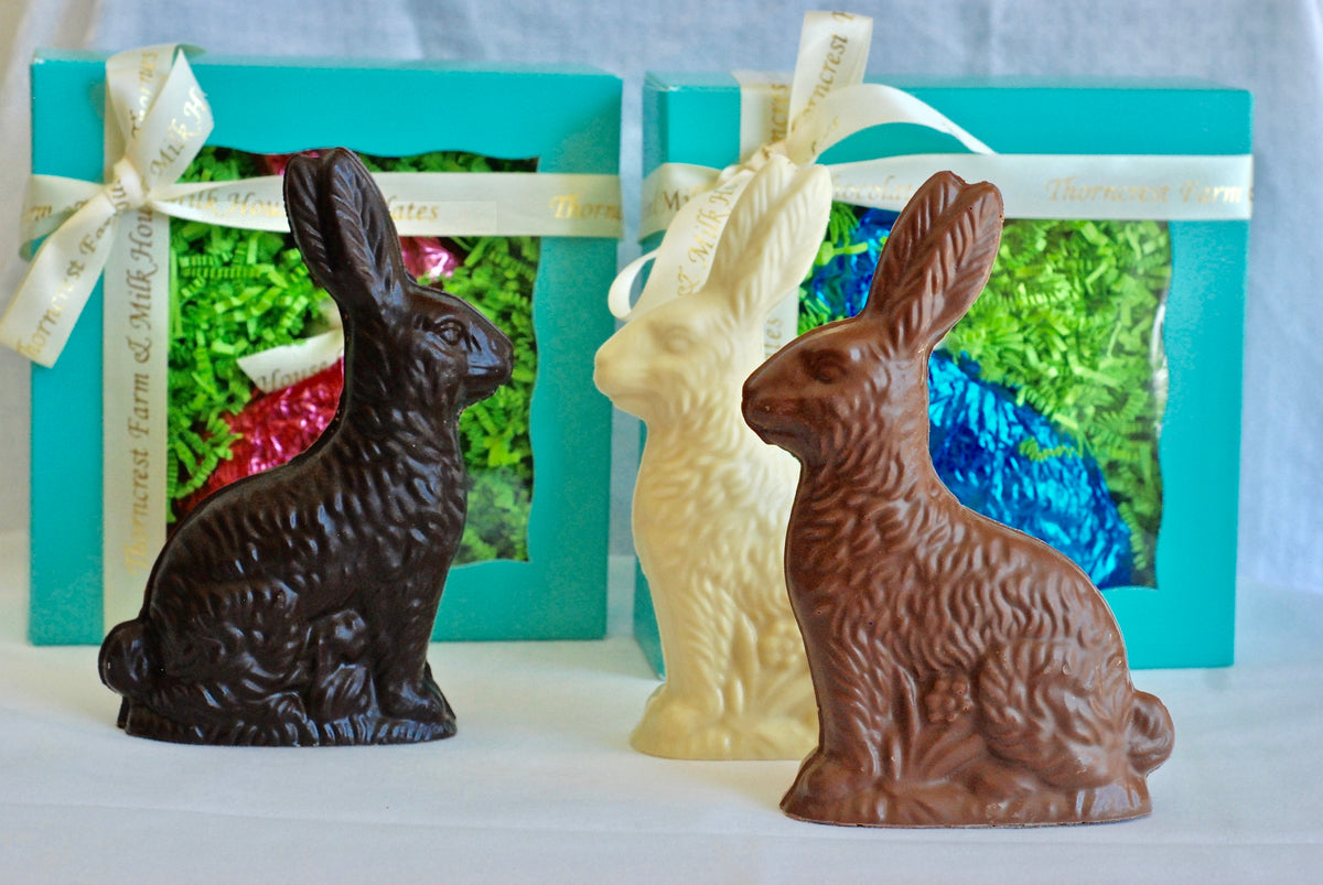 Ultimate Dark Chocolate Easter Bunny – Thorncrest Farm, LLC & Milk ...